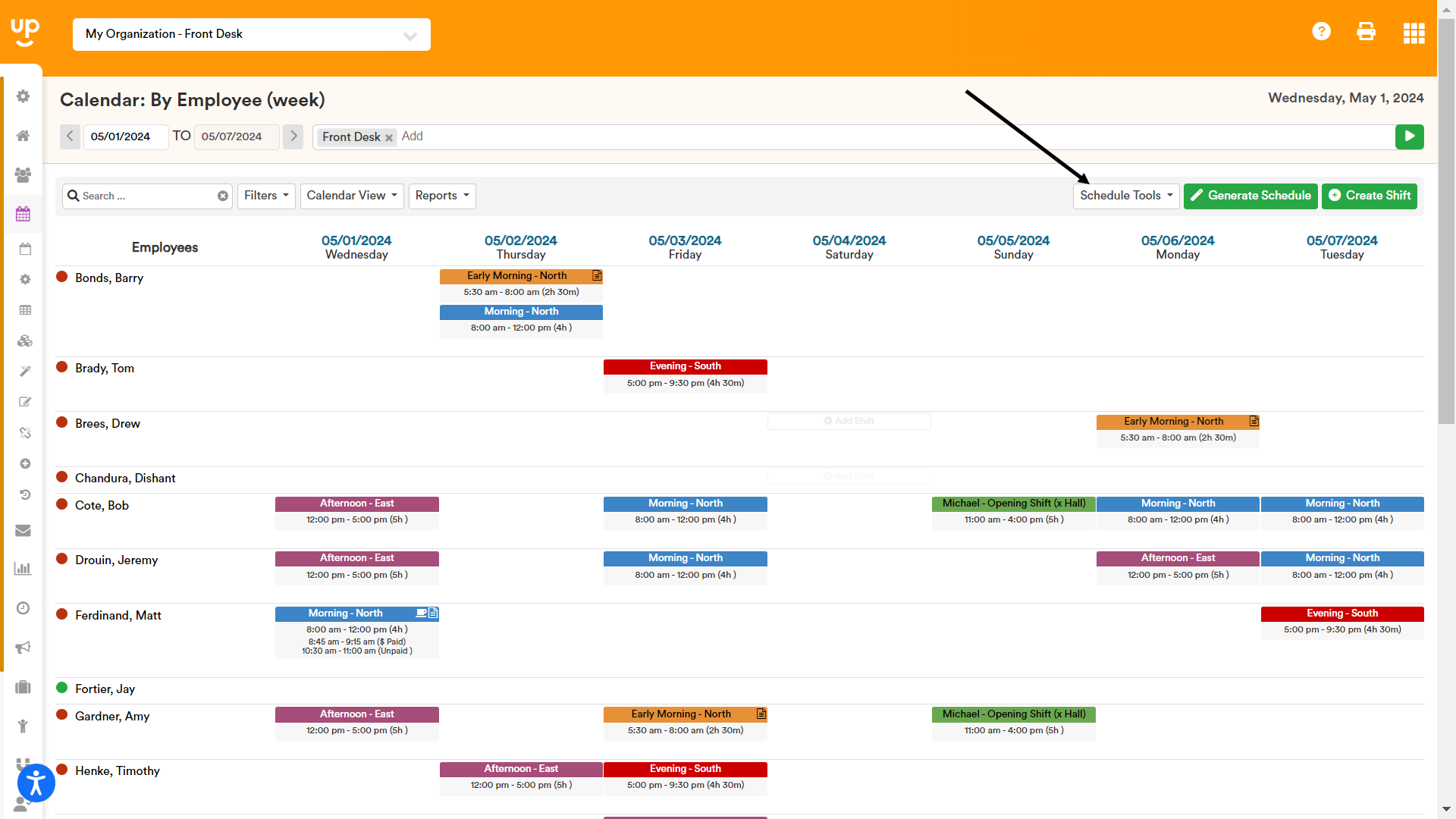 How to copy and paste schedules and shifts