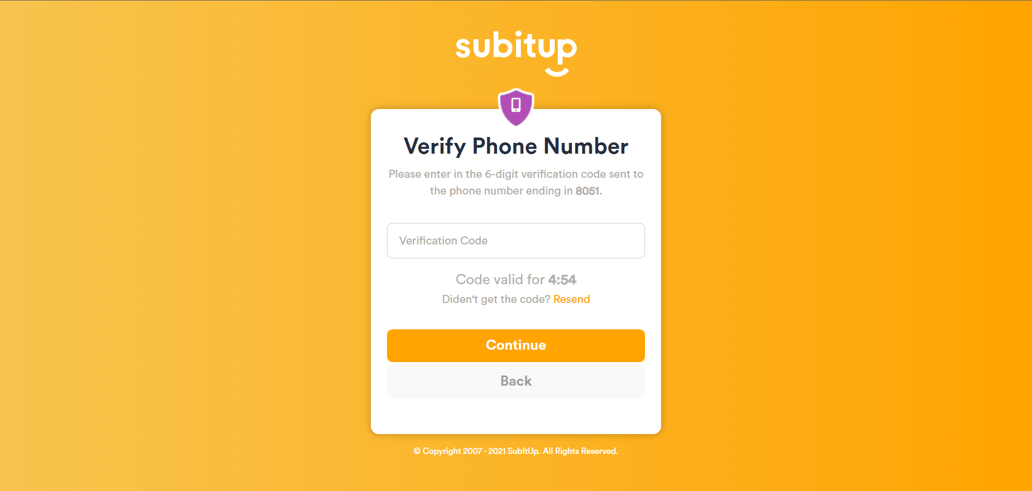 How to log-in to SubItUp using 2FA / MFA
