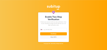 How to log-in to SubItUp using 2FA / MFA